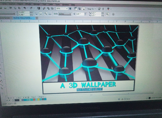 Create a Digital 3D wallpaper Using CorelDraw x7. — Steemit